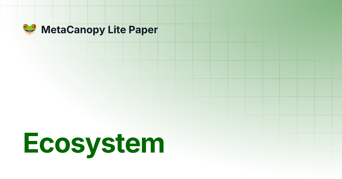 Ecosystem | MetaCanopy Lite Paper